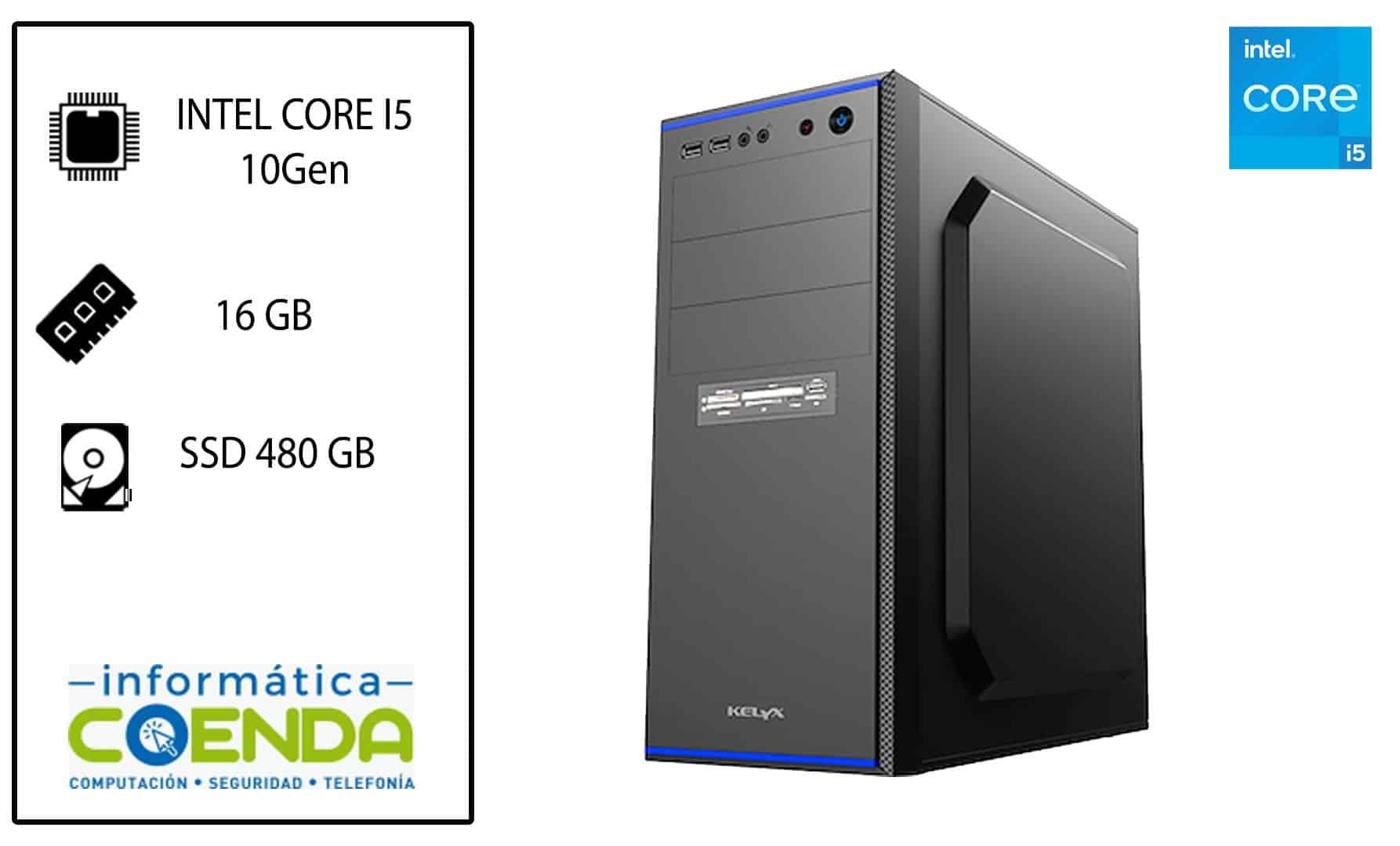PC INTEL CORE I5 10GEN RAM 16GB SSD 480GB (PC-OP16) – INFORMÁTICA ...